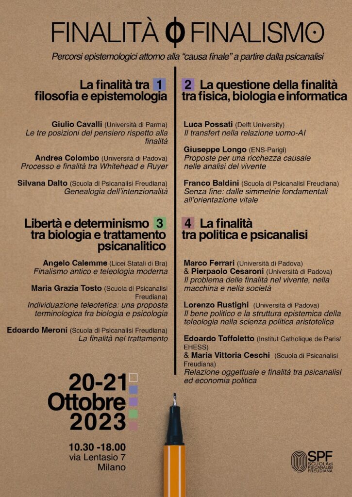 Finalismo o finalità? Percorsi epistemologici attorno alla causa finale ...